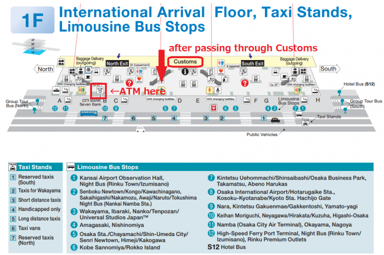 Kansai International Airport（KIX）：Nearest ATM location after arrival ...